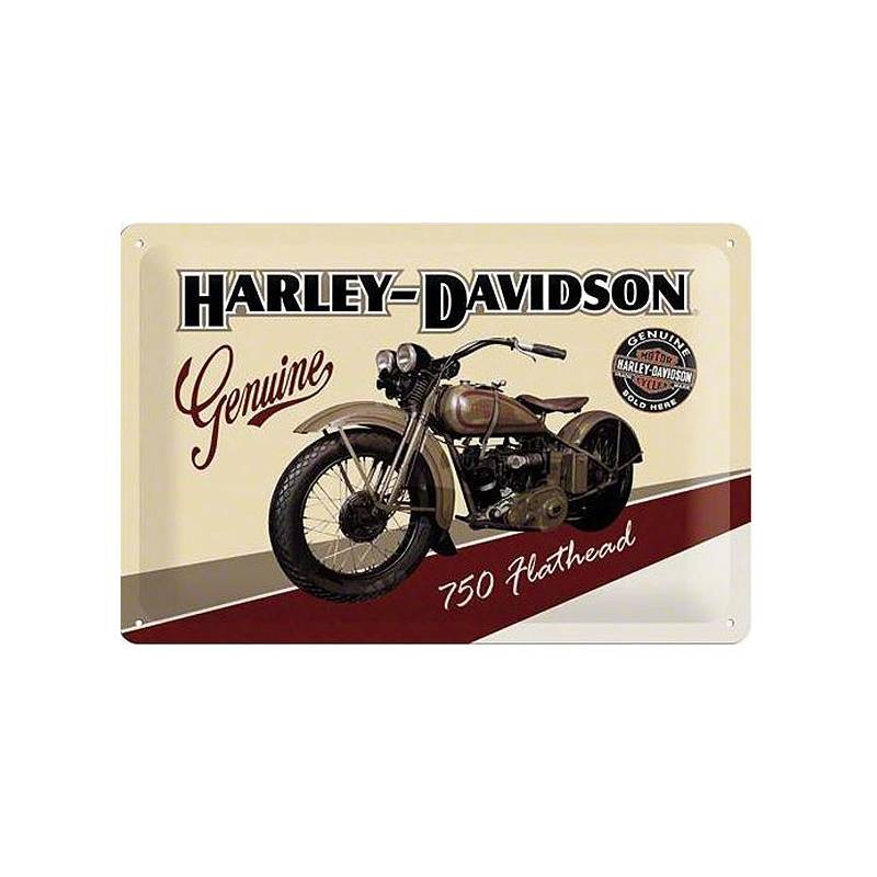 Plaque métal Harley-Davidson Genuine - Motorcycles Legend shop